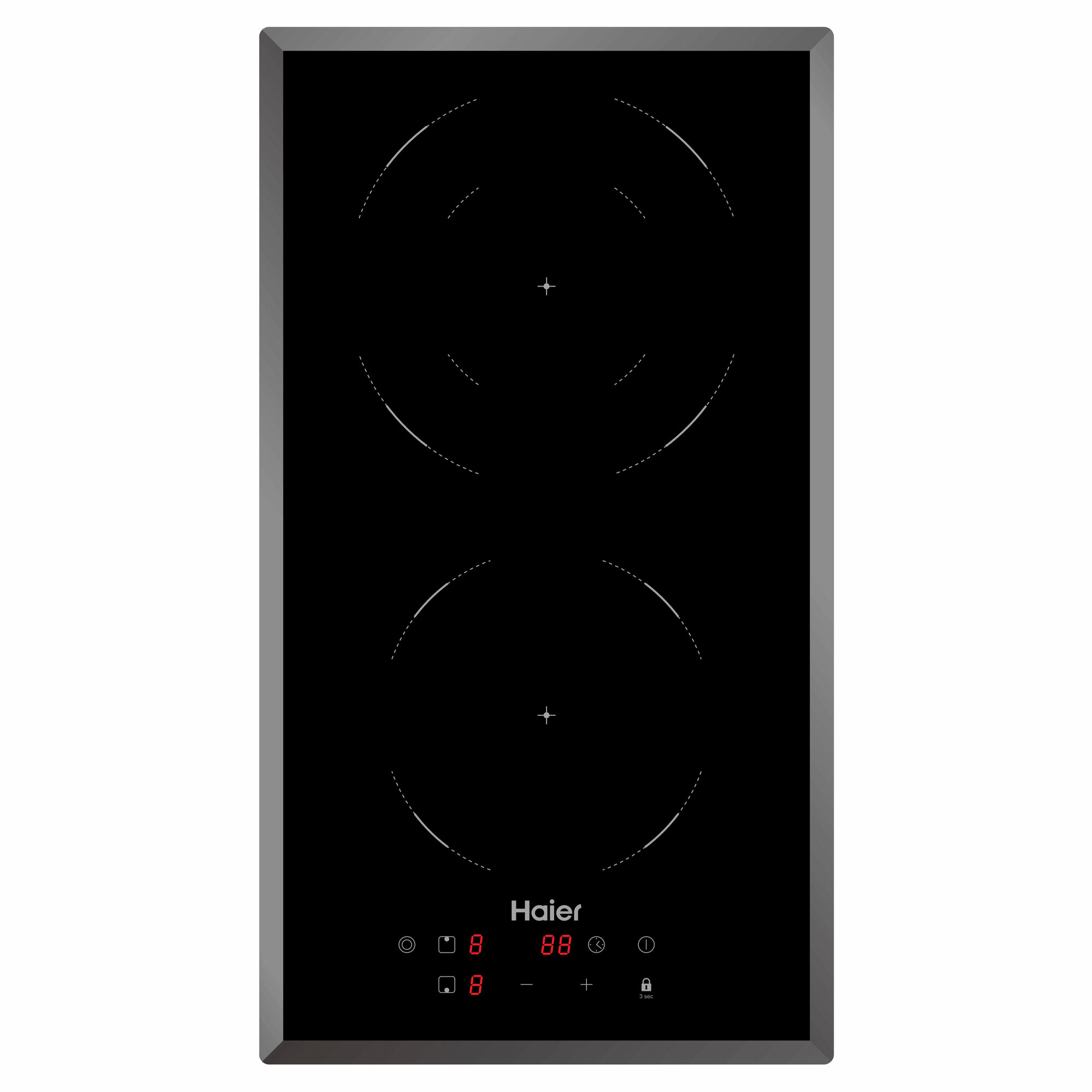 Варочная панель индукционная Haier HHY-C32DVB дизайн домино, распознавание наличия посуды