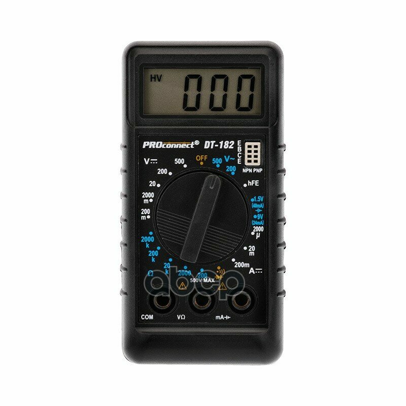 Мультиметр (тестер) цифровой М-182 (DT-182) звуковая прозвонка PROconnect арт. 133014 - высокое качество товара по низкой