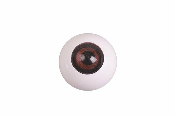 Глаза круглые Magic 4 Toys без ресниц, коричневые (глаза. TR20. Без. РЕС. К)