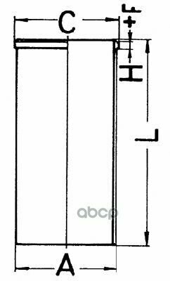 Гильза ! d135 H+F=7.58+1сухая T V6 RVI MIDR06.35.40J1/J3/L1/M3/N3 Euro1 KOLBENSCHMIDT арт. 89451110