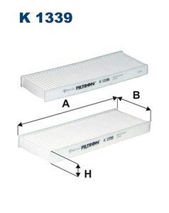 Фильтр салона citroen c-elysee/peugeot 301 12- (упак.2шт.)