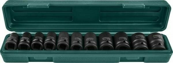 Набор ударных головок 1/2" JONNESWAY S03A4111S 10-24 мм, 11 предметов 047183