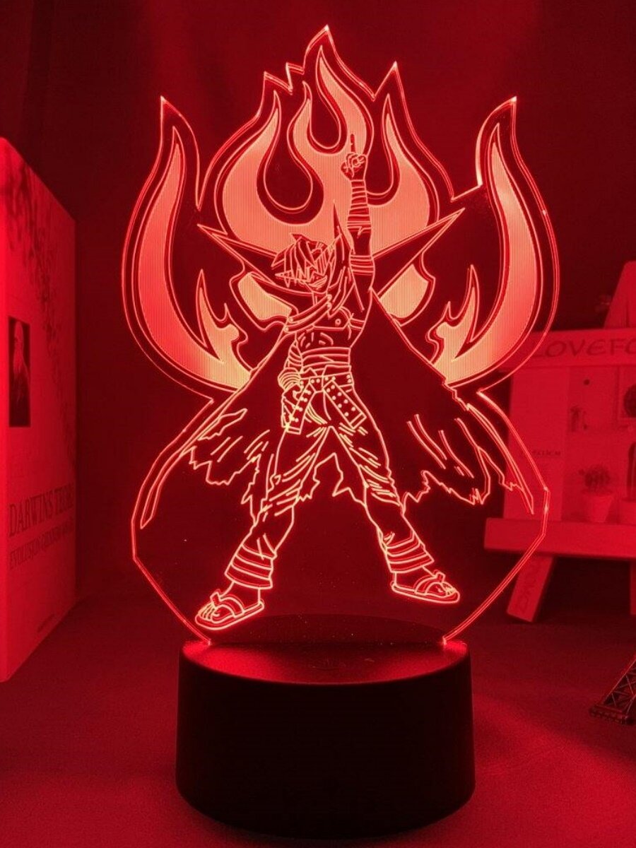 Ночник Аниме Гуррен Лаганн - Anime Gurren Lagann. Подарок фанату аниме и манги — декор в комнату с любимыми персонажами, в стиле отаку и японской анимации.