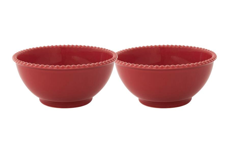 Набор 2 салатника Tiffany, бургунди, 20 см, 1,5 л (Easy Life)