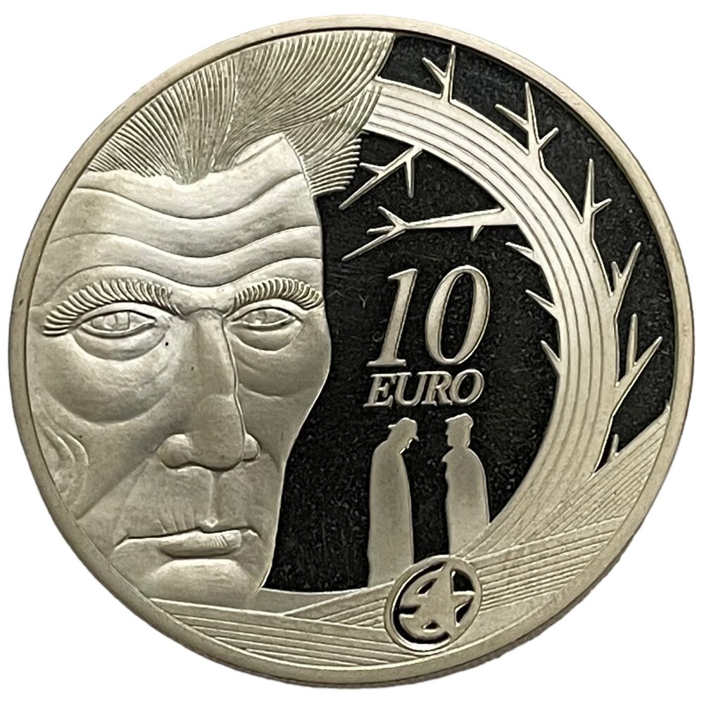Ирландия 10 евро 2006 г. (100 лет со дня рождения Сэмюэля Беккета) (Proof)