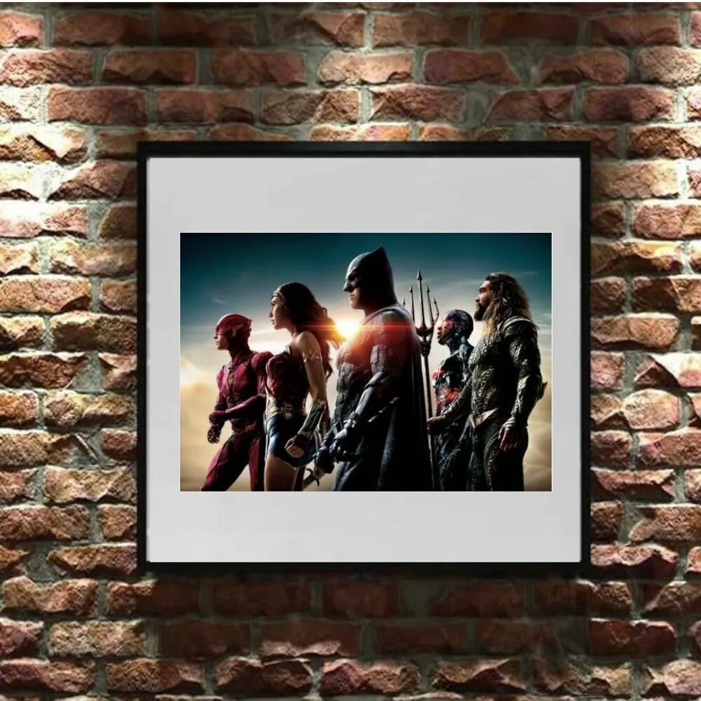 Постер "Супергерои комиксов вселенной DC" Cool Eshe из коллекции "Любимые герои", А4