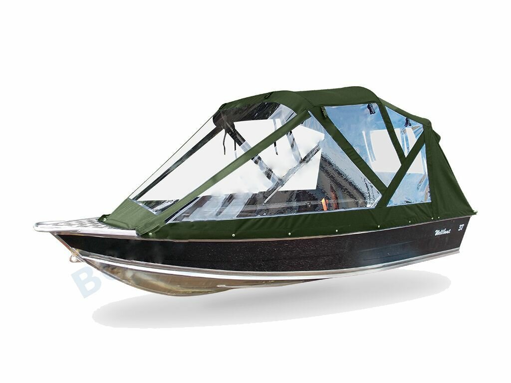 Wellboat-37 Next. Тент ходовой с дугами с креплениями
