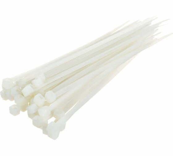 Ленточная хомут-стяжка Gigant 3,6х150 белый, 100 шт G/1/15