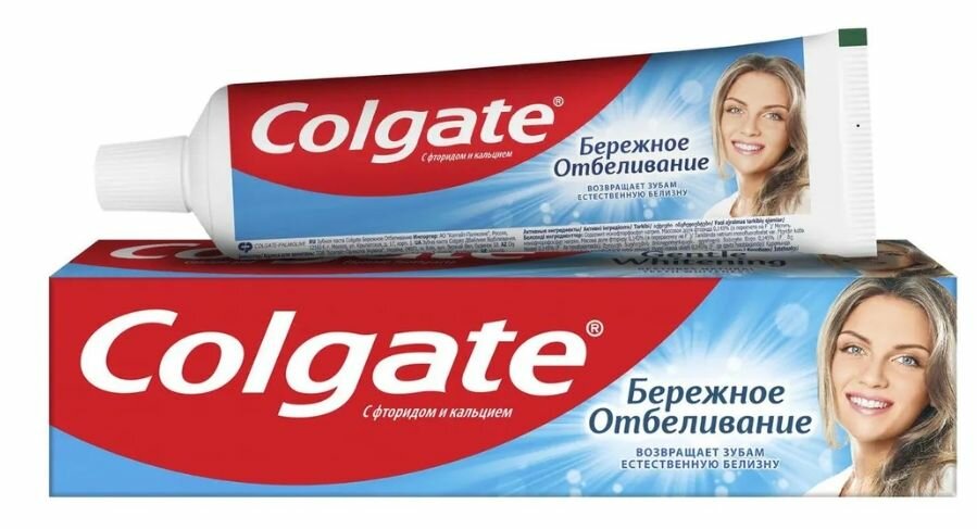 Colgate Зубная паста Бережное отбеливание, 50 мл