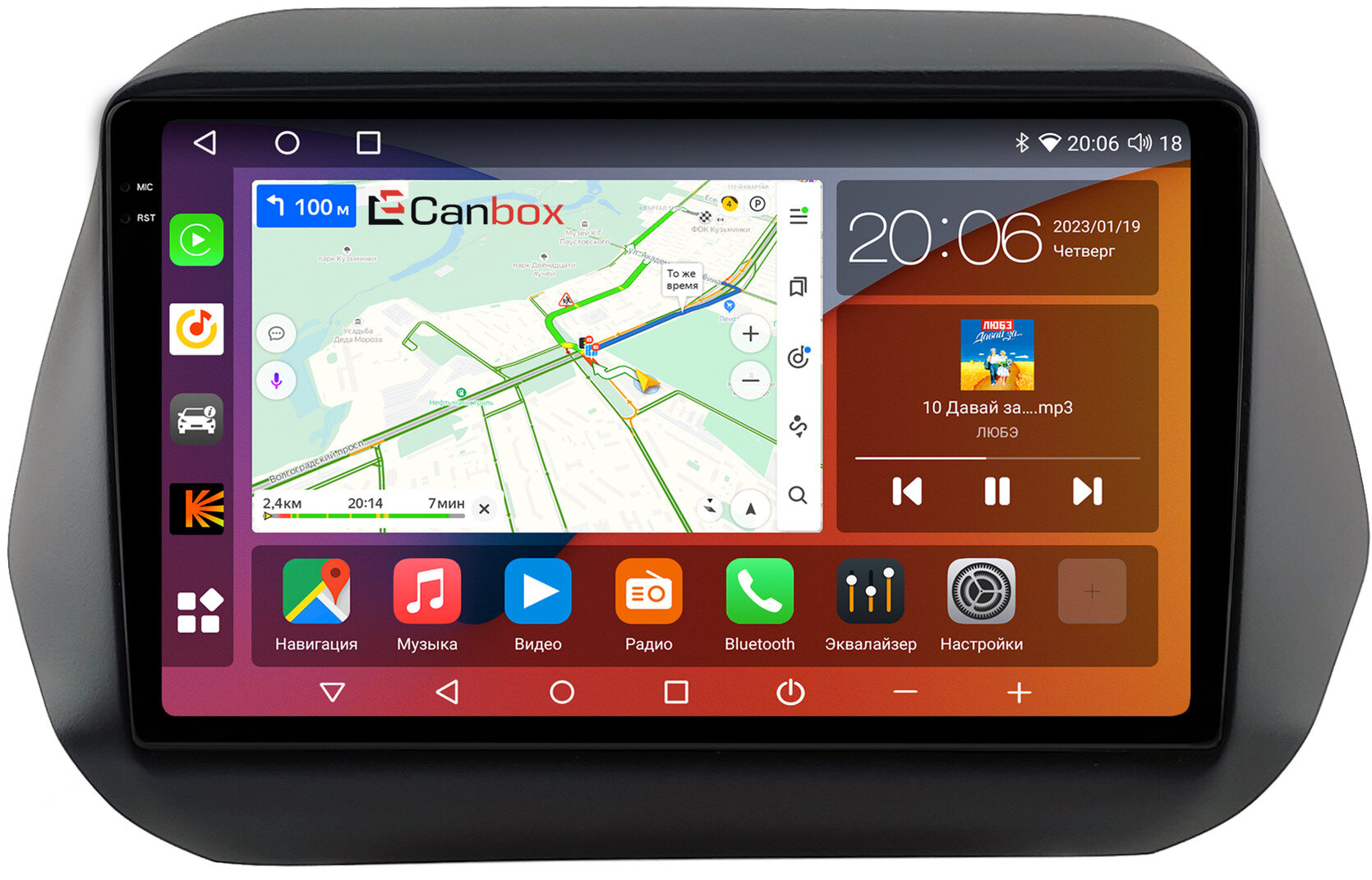 Штатная магнитола Chevrolet Camaro 6 2015-2023 Canbox EVO 2K 5814-9-1000 на Android 14 (4G-SIM, 4/64, DSP, QLed, AI, 360)