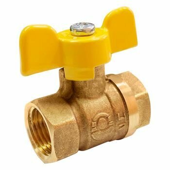 Газовый кран VALFEX 1/2' FF 'бабочка'