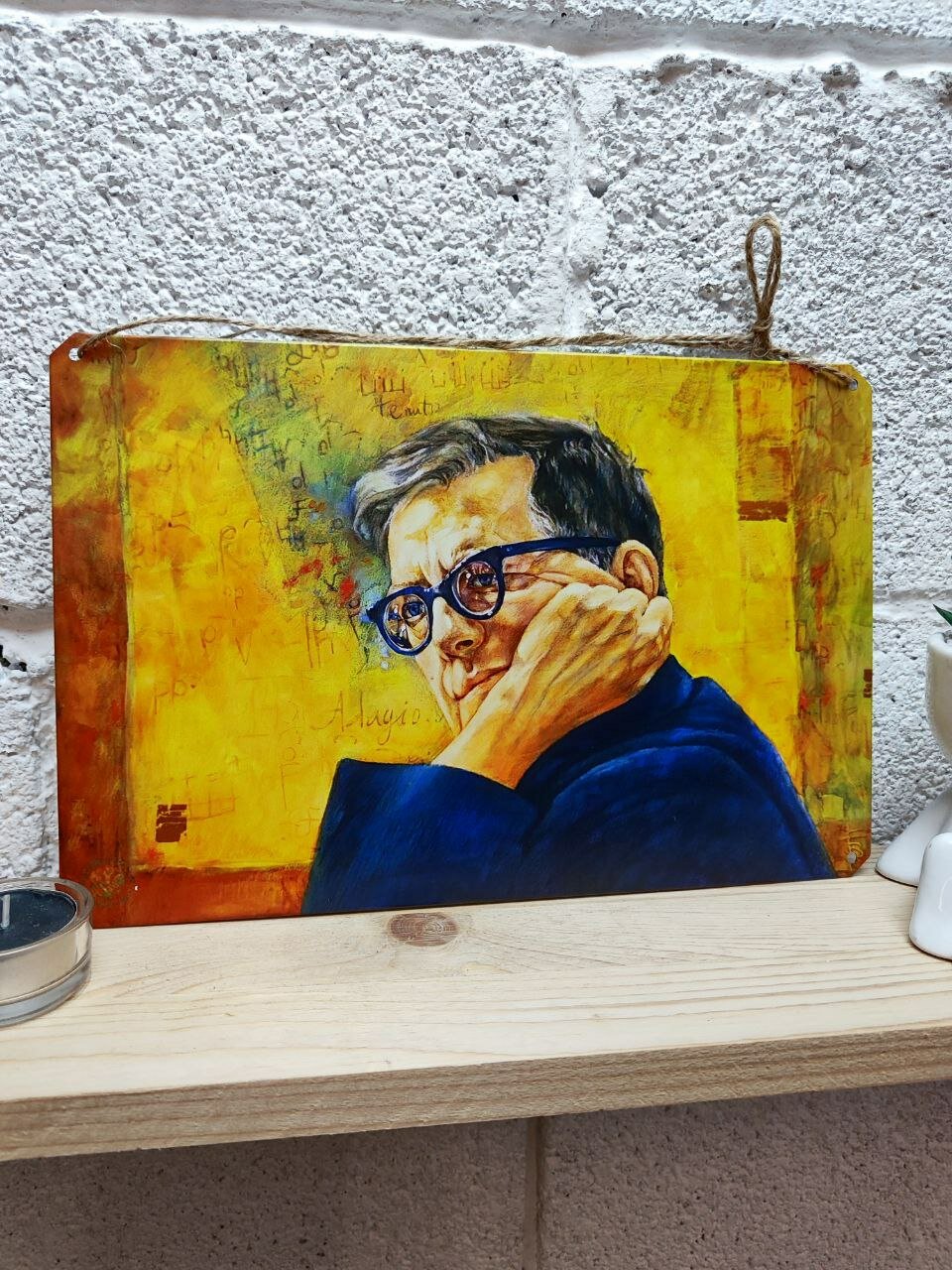 Шостакович композитор портрет рисунок постер на стену 20 на 30см