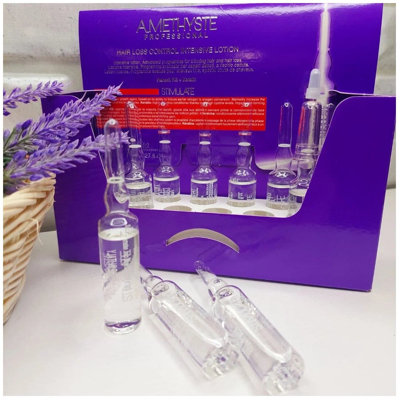 FarmaVita Amethyste Stimulate intensive lotion Лосьон против выпадения волос, 12x8 мл