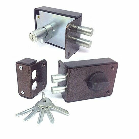 Замок накладной Зенит ЗН 1-2.1 (1 ригель с вертушкой)