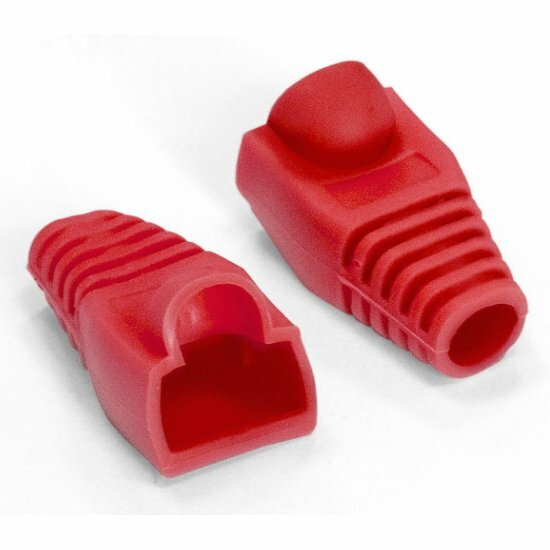 Колпачок Exegate BC45-100-RD изолирующий для коннектора RJ-45, красный 100шт.