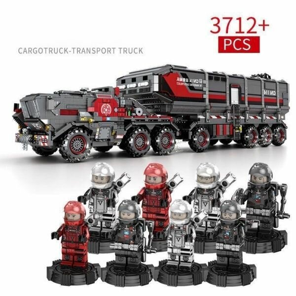 Игрушки из строительных блоков серии Senbao Wandering Earth Box-type carrier Vehicle Assembly
