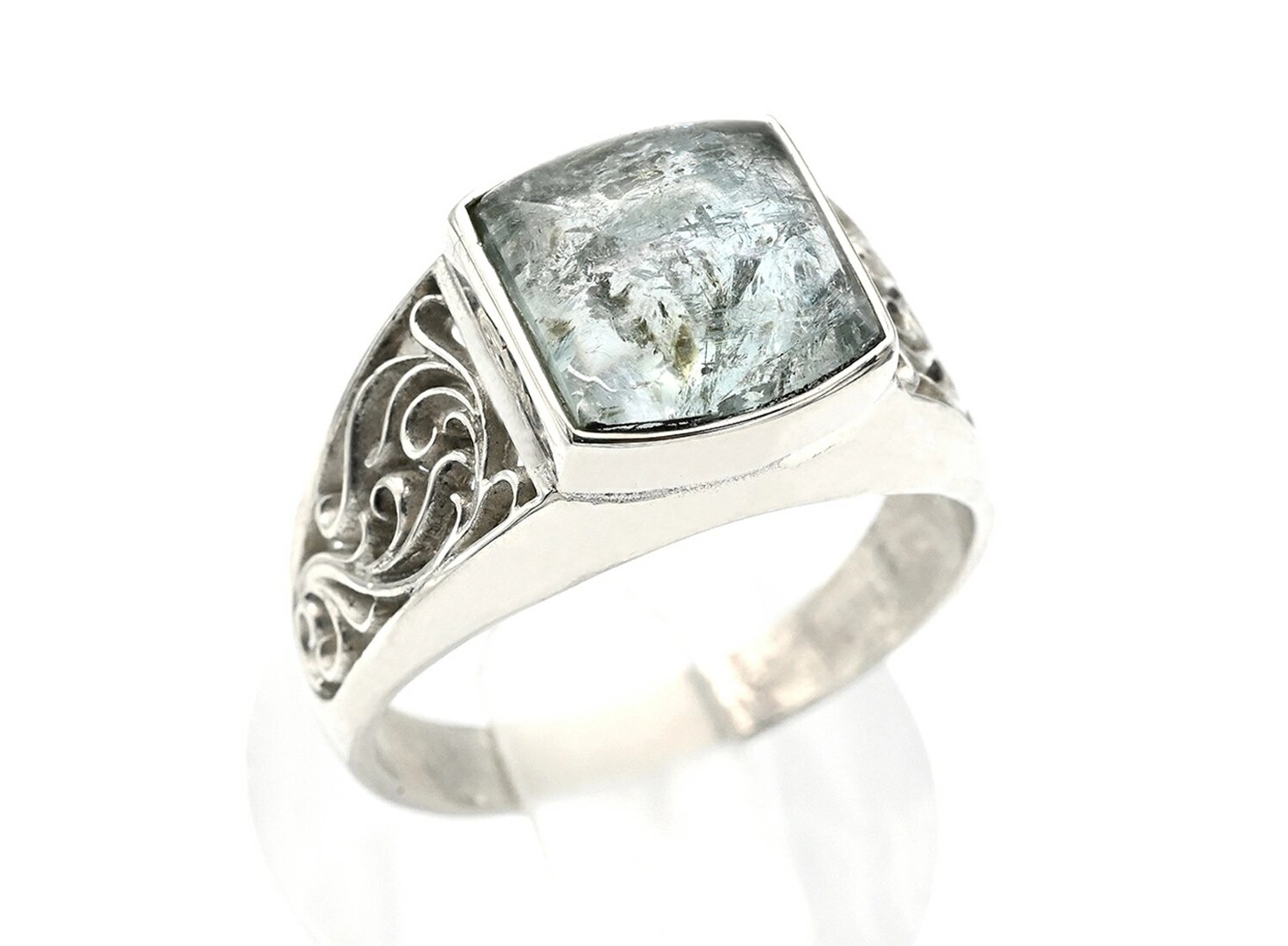 Печатка, аквамарин