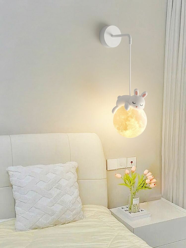 Светодиодный настенный светильник Медведь и Кролик