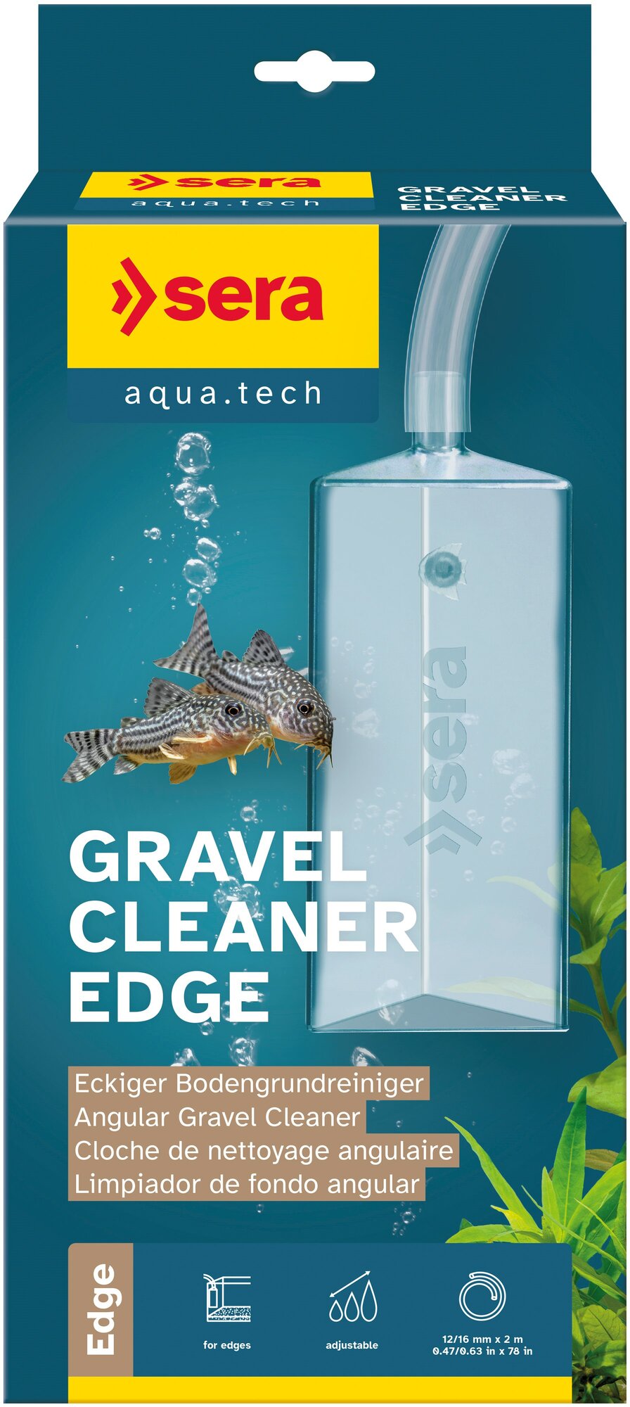 SERA, Грунтоочиститель треугольный "Gravel Cleaner Edge", S32801