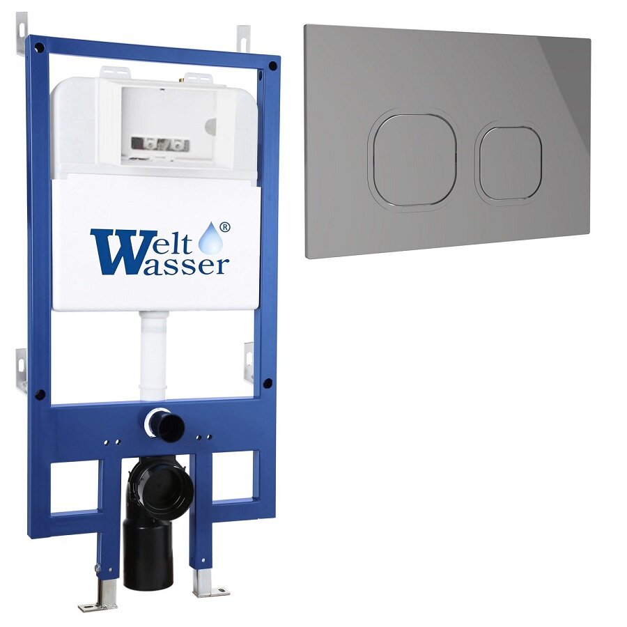 Инсталляция для унитазов WeltWasser WW BAMBERG 545 + CR кнопка хром