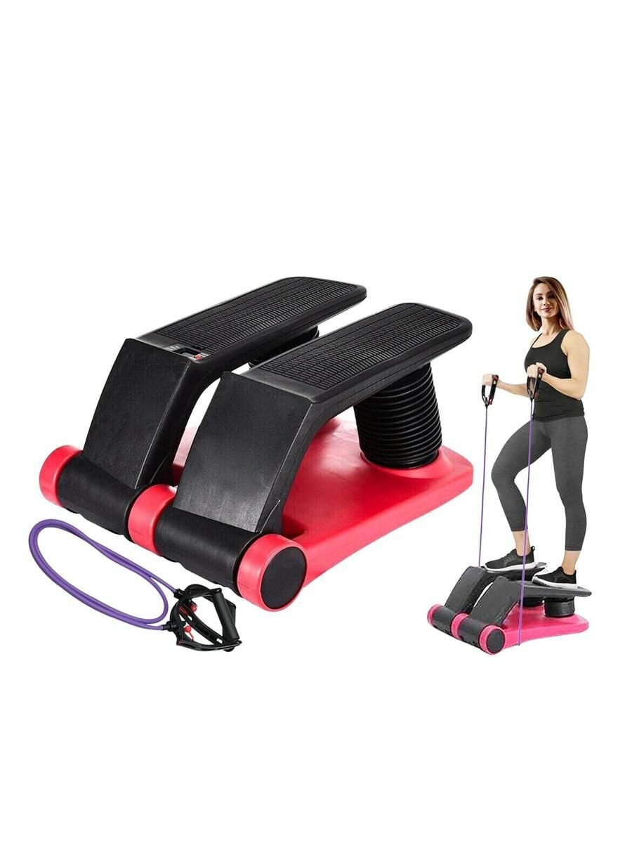 Педальный тренажер для аэробных тренировок с регулируемой полосой сопротивления