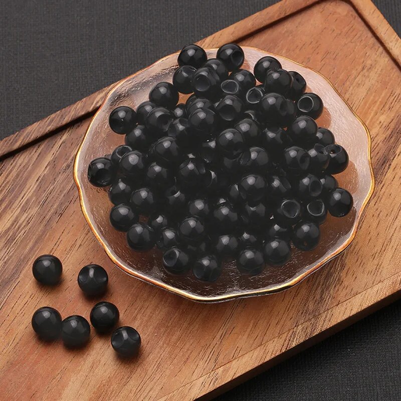 Пуговицы ZheHui китайские кнопки-лягушки с жемчугом 10 шт. Черный, 10mm 10pcs, black