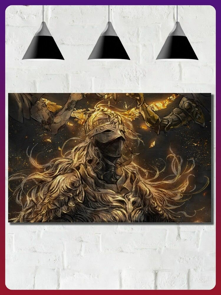 Картина интерьерная на рельефной доске Игры Dark Souls - 62412193
