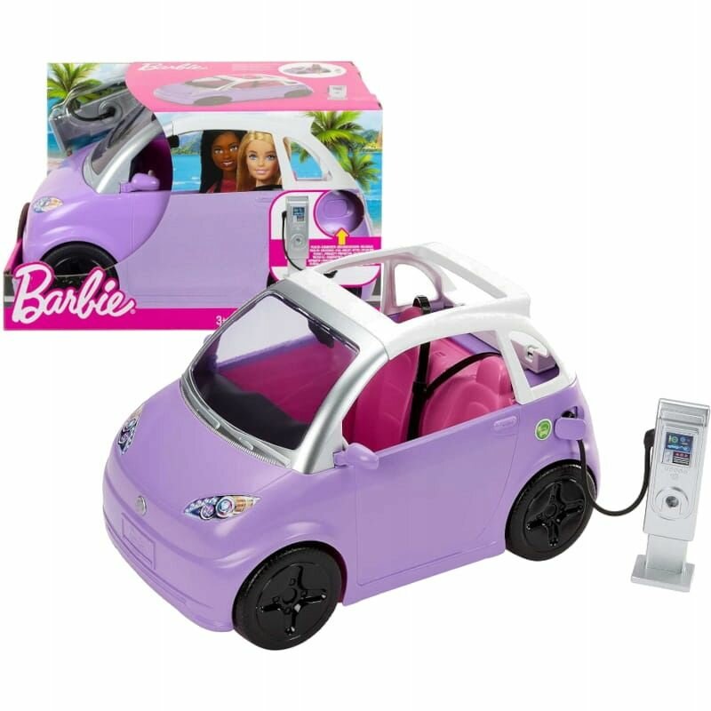 Barbie Автомобиль для кукол Барби Электромобиль кукольный HJV36