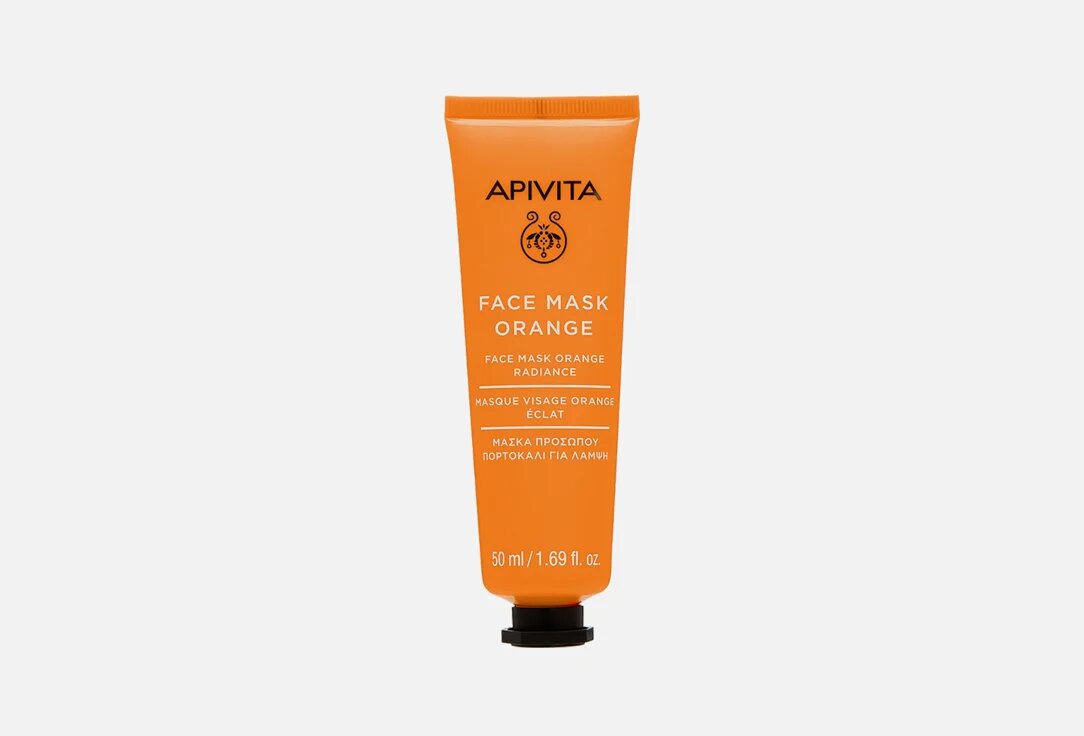 Маска для лица Apivita Orange Radiance, сияющая кожа, Греция, 50 мл