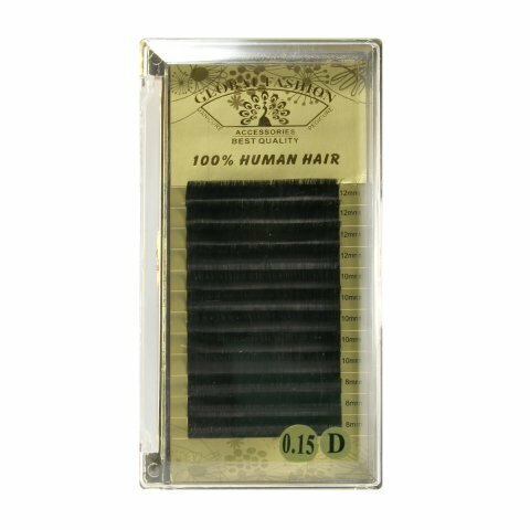 GLOBAL FASHION ресницы на ленте 0.15 D 8-14ММ