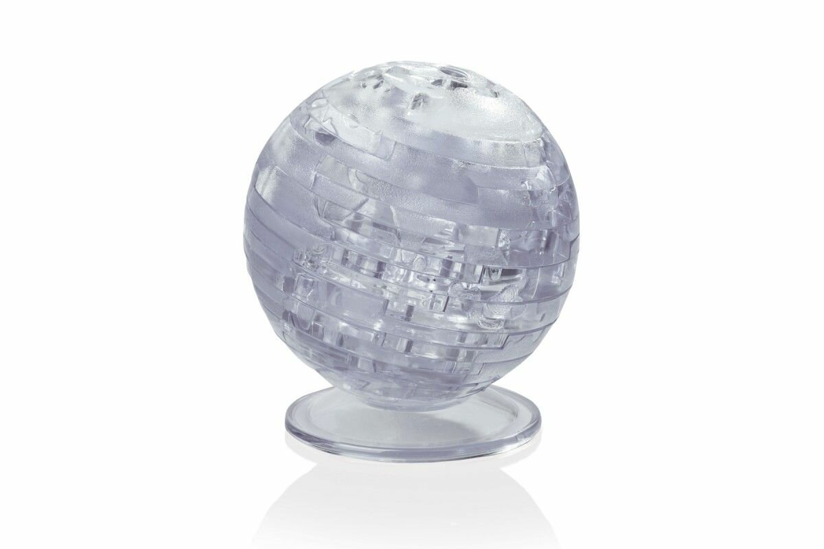 3D пазл Глобус с подсветкой / Конструктор развивающая головоломка 41 деталь