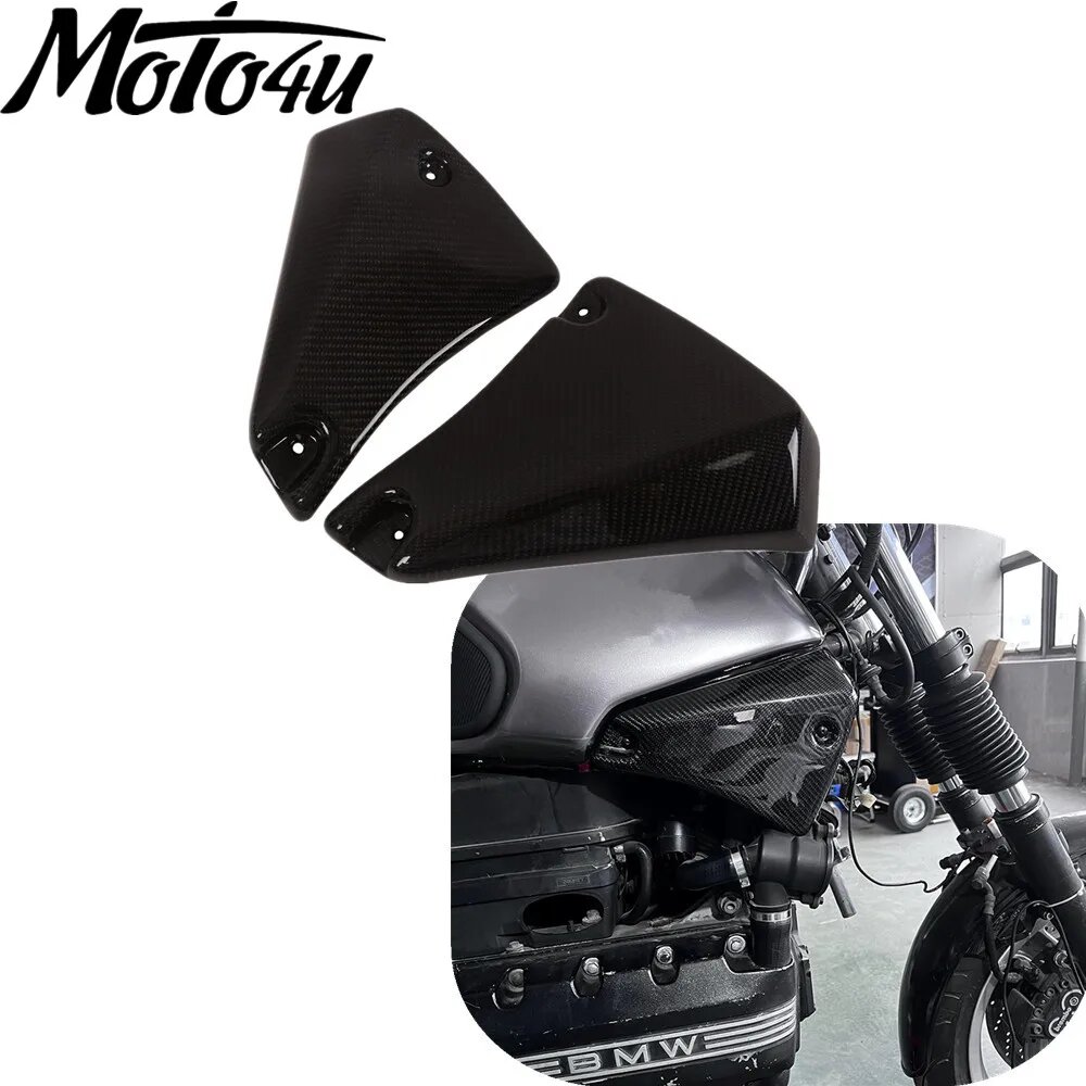 Для BMW K100 K75 Cafe Racer мотоцикл боковой бак Защитная передняя боковая панель обтекатель