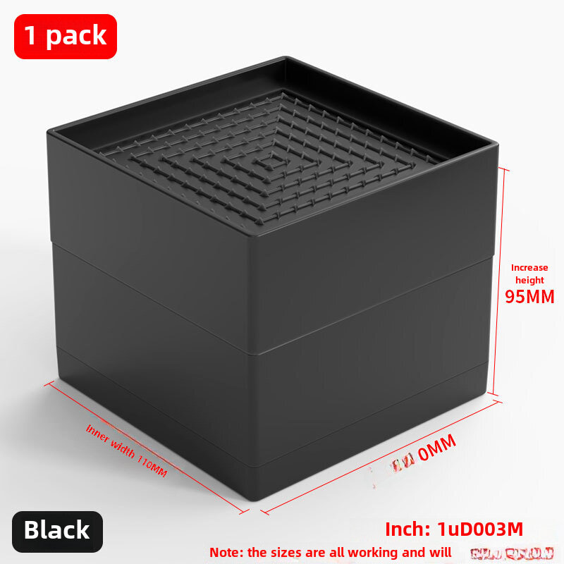 Кровать Amazon Black Furniture, с нескользящей накладкой, высота 9,5 см