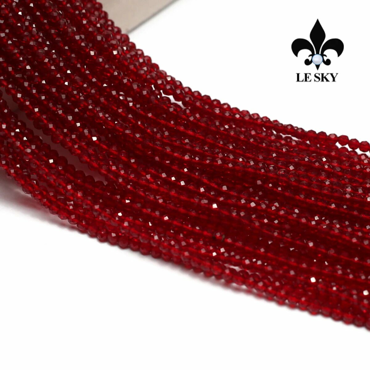 Натуральные шпинели, бусины 3 мм, 10 нитей Бордовый, Color29