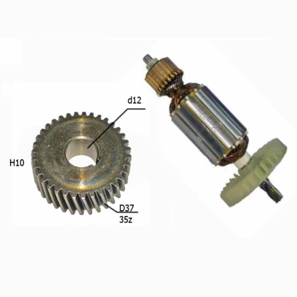 Комплект из ответной шестерни (812) и якоря к дисковой пиле ДП-165/1200 Интерскол