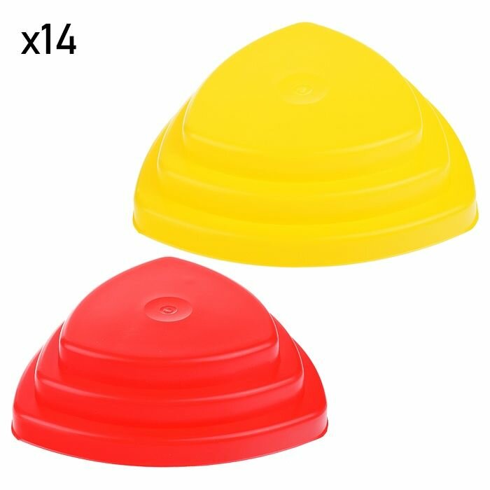 Набор островков Стром 4 шт 37х38х15 см и 10 шт 25,5х26х8 см, до 20 кг (У729)