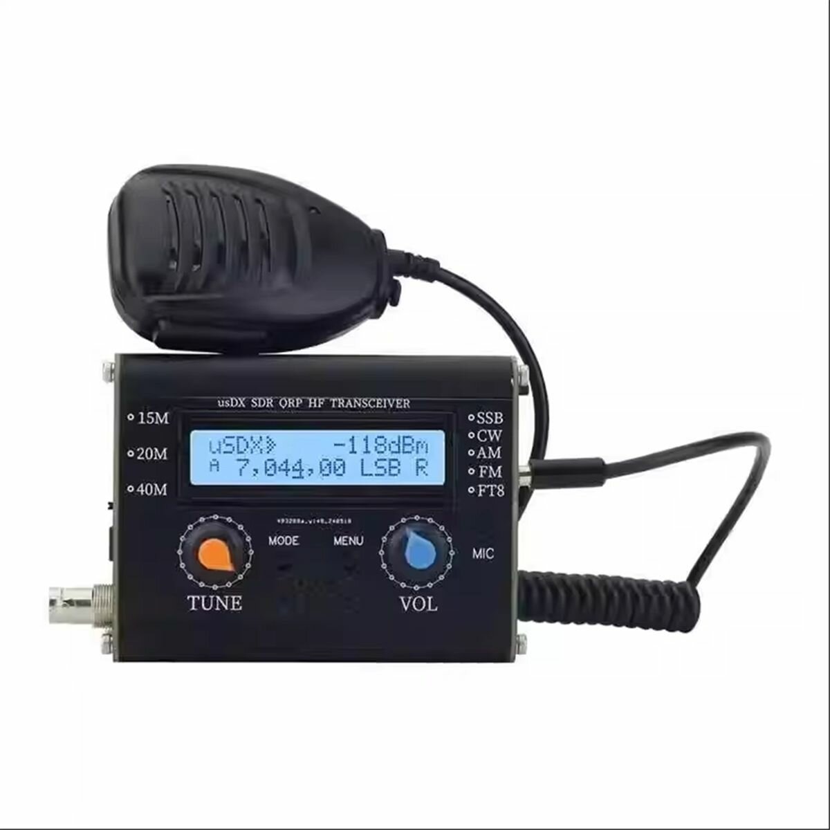 5 Вт UsDX SDR QRP трансивер QCX-SSB в SSB 3-диапазонный всережимный КВ с ручным микрофоном