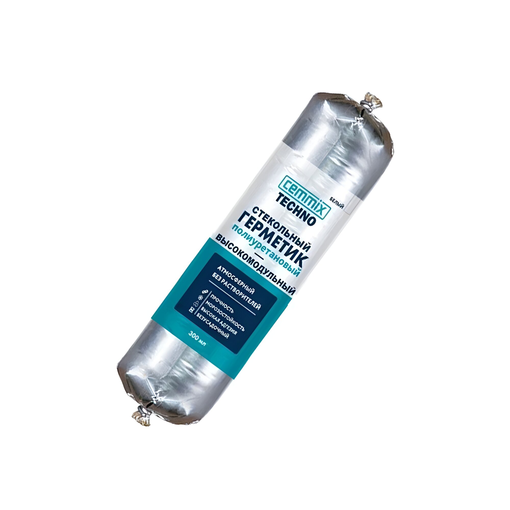 Клей-герметик полиуретановый стекольный Cemmix, 300 мл, белый