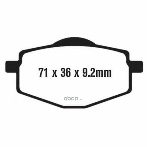 Колодки тормозные дисковые Ebc fa101r