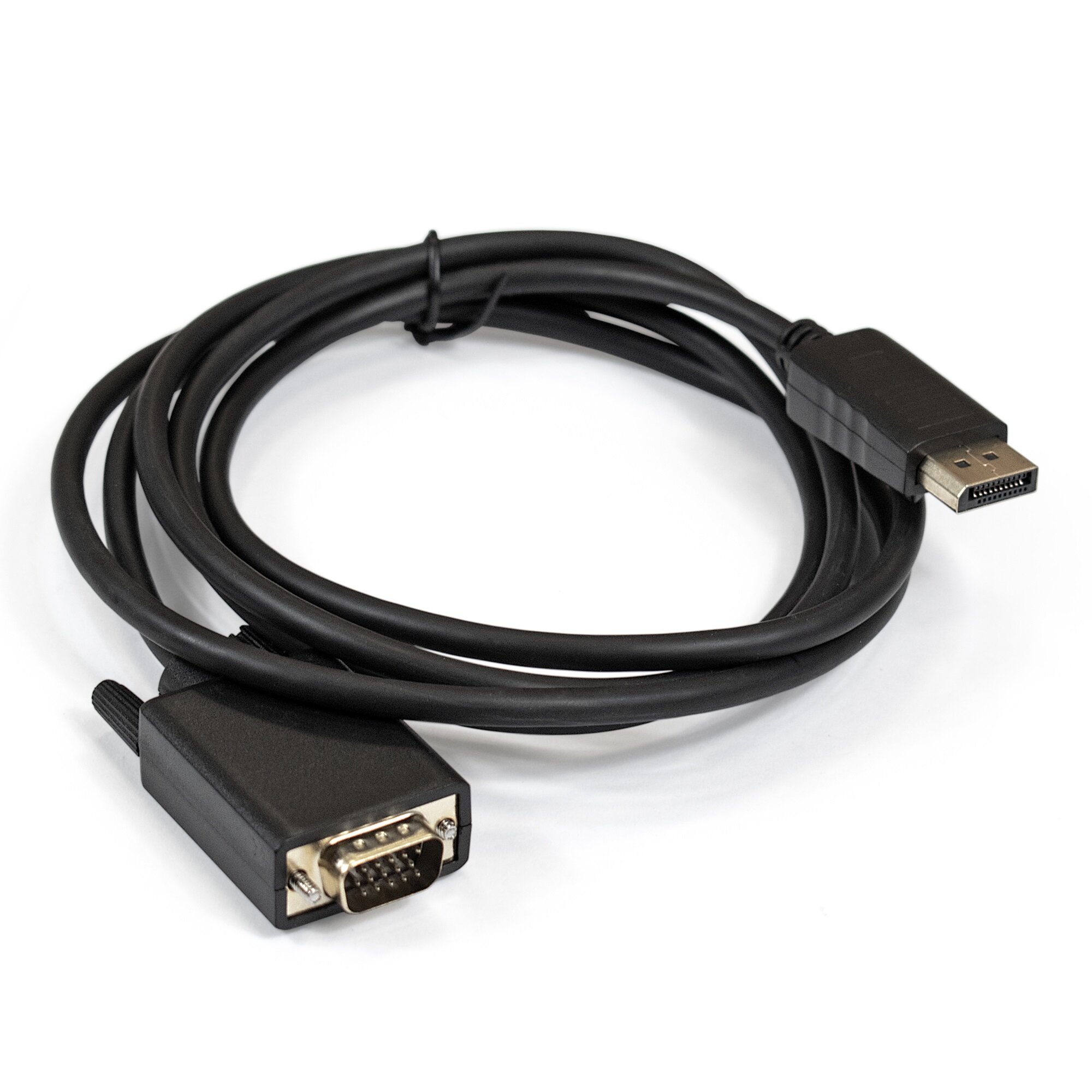 Кабель DisplayPort-VGA ExeGate EX-CC-DPM-VGAM-1.8 (20M/15M, 1,8м, позолоченные контакты, экран) EX284914RUS