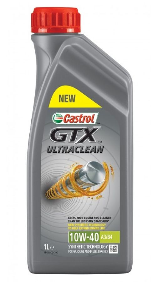 Масло моторное Castrol GTX Ultraclean 10W40 A3/B4 1 л 15A4DE
