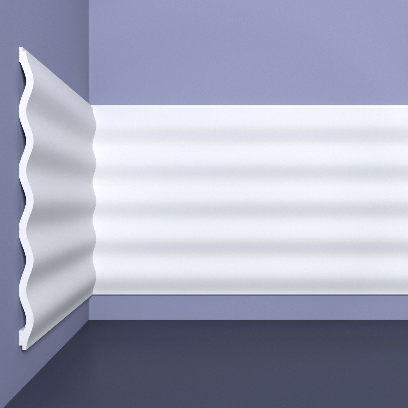 Стеновая панель ударопрочная 2,6 метра 1*20см bello deco СП 01/2,6 под покраску 1 штука