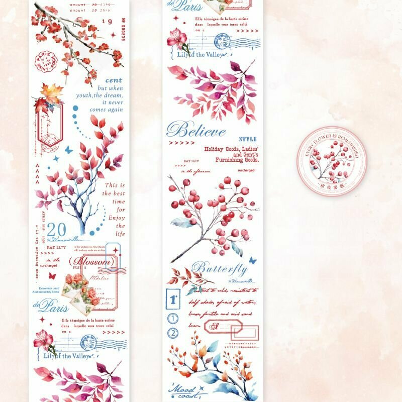 Клейкая лента декоративная, Mrpaper, Бумага васи, 200 см/рулон, вы можете сделать свой собственный альбом для вырезок и блокнот