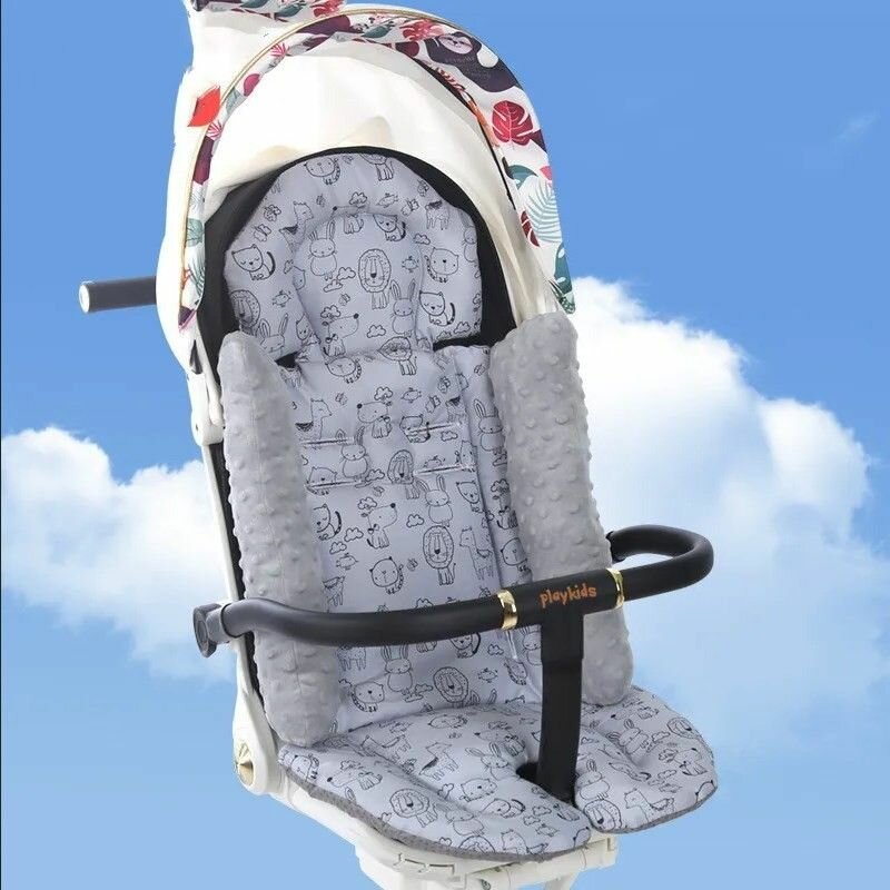 Дышащий двусторонний 3D матрасик в автокресло и коляску 3D-сетка, накидка на сиденье, универсальный матрасL