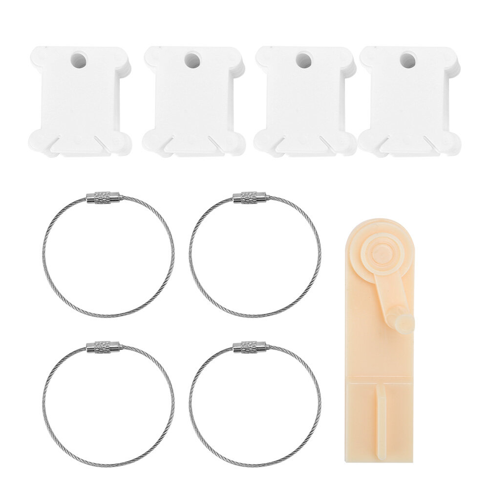 Набор пластиковых катушек для ниток для вышивания крестиком, инструмент для укладки ниток, ручная намотка, белый цвет.