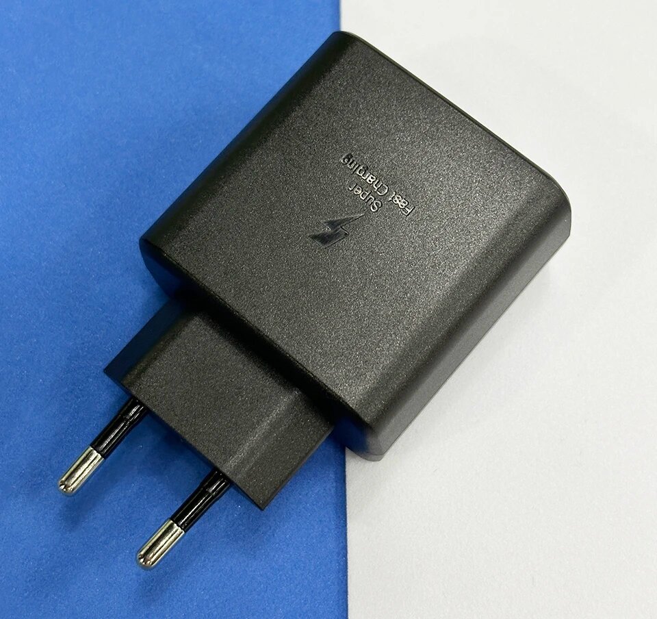 Зарядное устройство Samsung 45 Вт PD Cargador 20 В 2,25 А Usb Tyep C 45w EU Black, add 1m cc cable