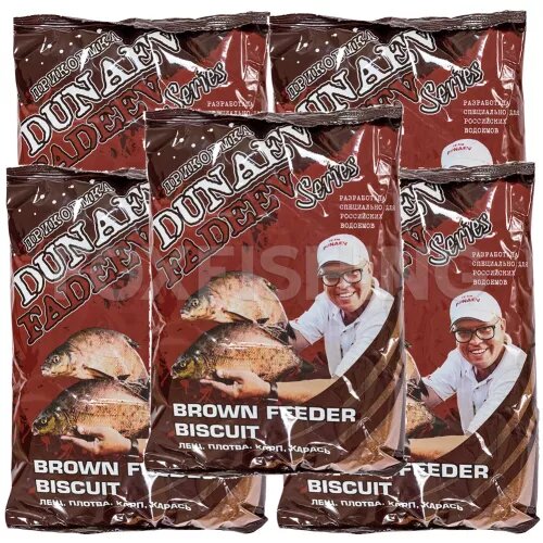 Прикормка Dunaev DUNAEV-FADEEV Feeder Brown Biscuit 5 кг.