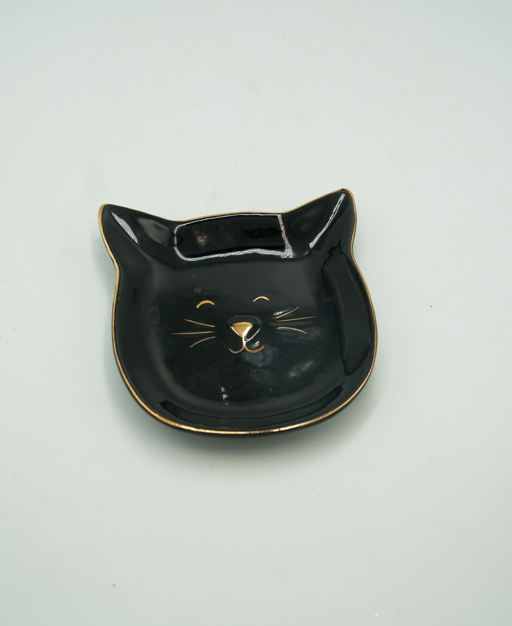 Тарелка "Котик" Country Artists, керамический, 2см, черная, 150г