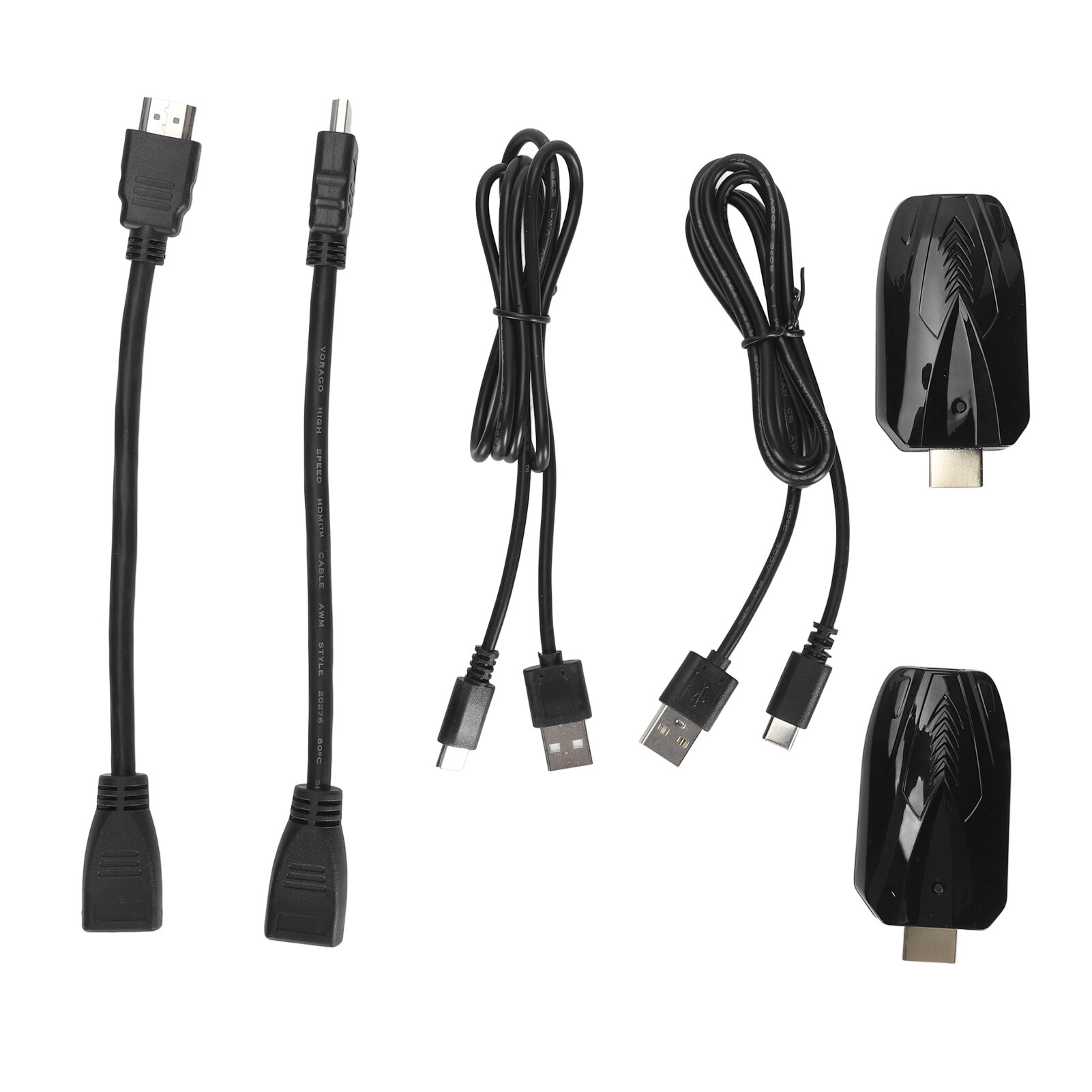 Беспроводной HDMI-удлинитель, 150 м, миниатюрный, со встроенными антеннами, 1080P, 5 ГГц, питание от USB-C