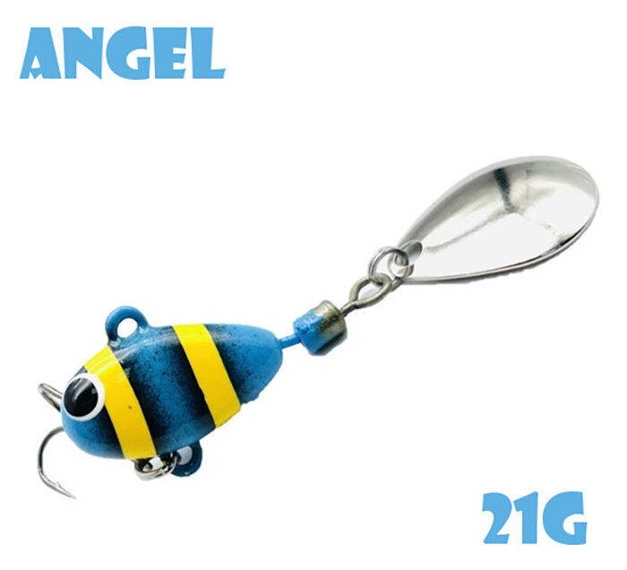 Блесна Тейл-Спиннер для рыбалки Uf-Studio Hurricane 21g #Angel